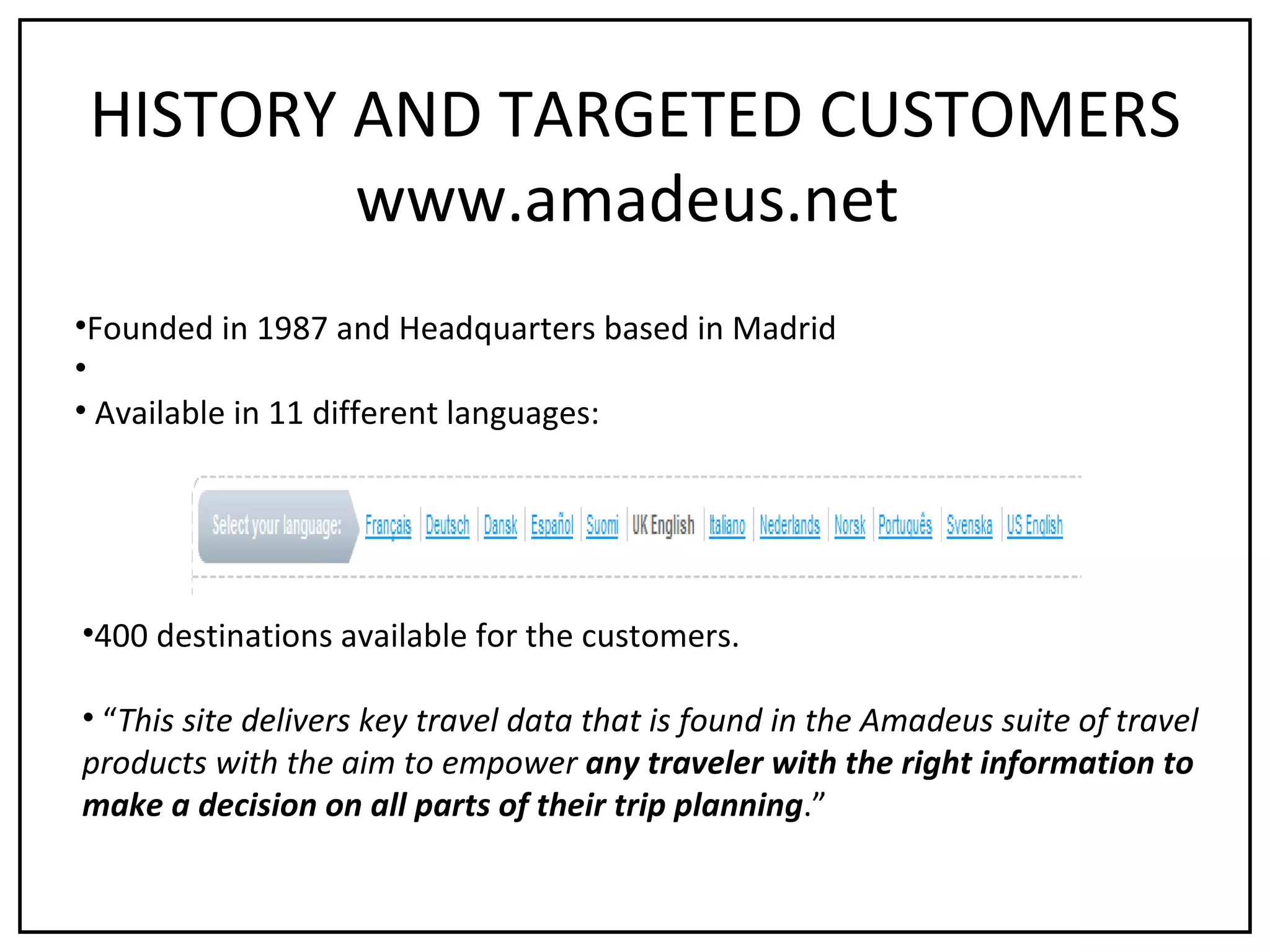 Case Study 1 Amadeus | PPT
