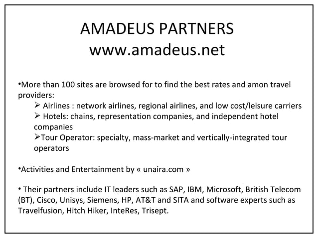 Case Study 1 Amadeus | PPT