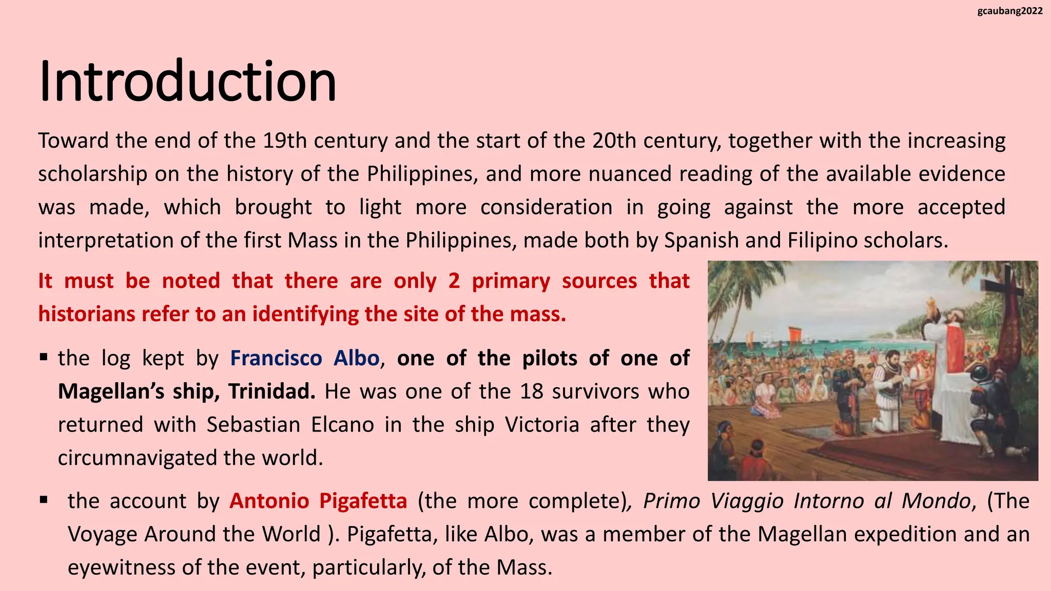 Case Study 1 - Where did the First Catholic Mass Happened.pptx