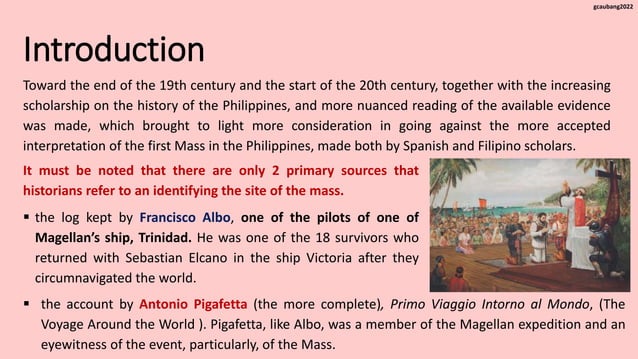 Case Study 1 - Where did the First Catholic Mass Happened.pptx | South ...