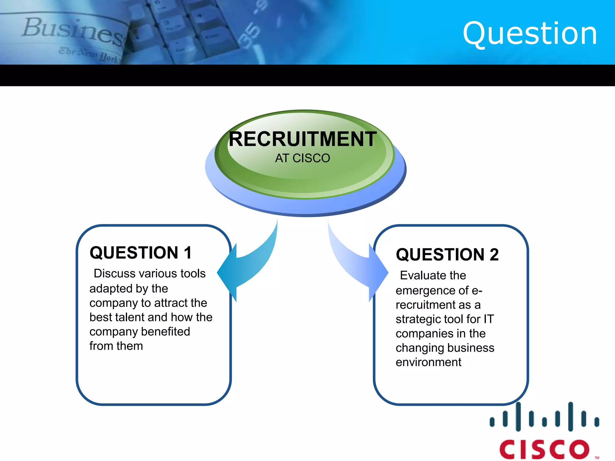 Case study 10~ recruitment at cisco | PPTX