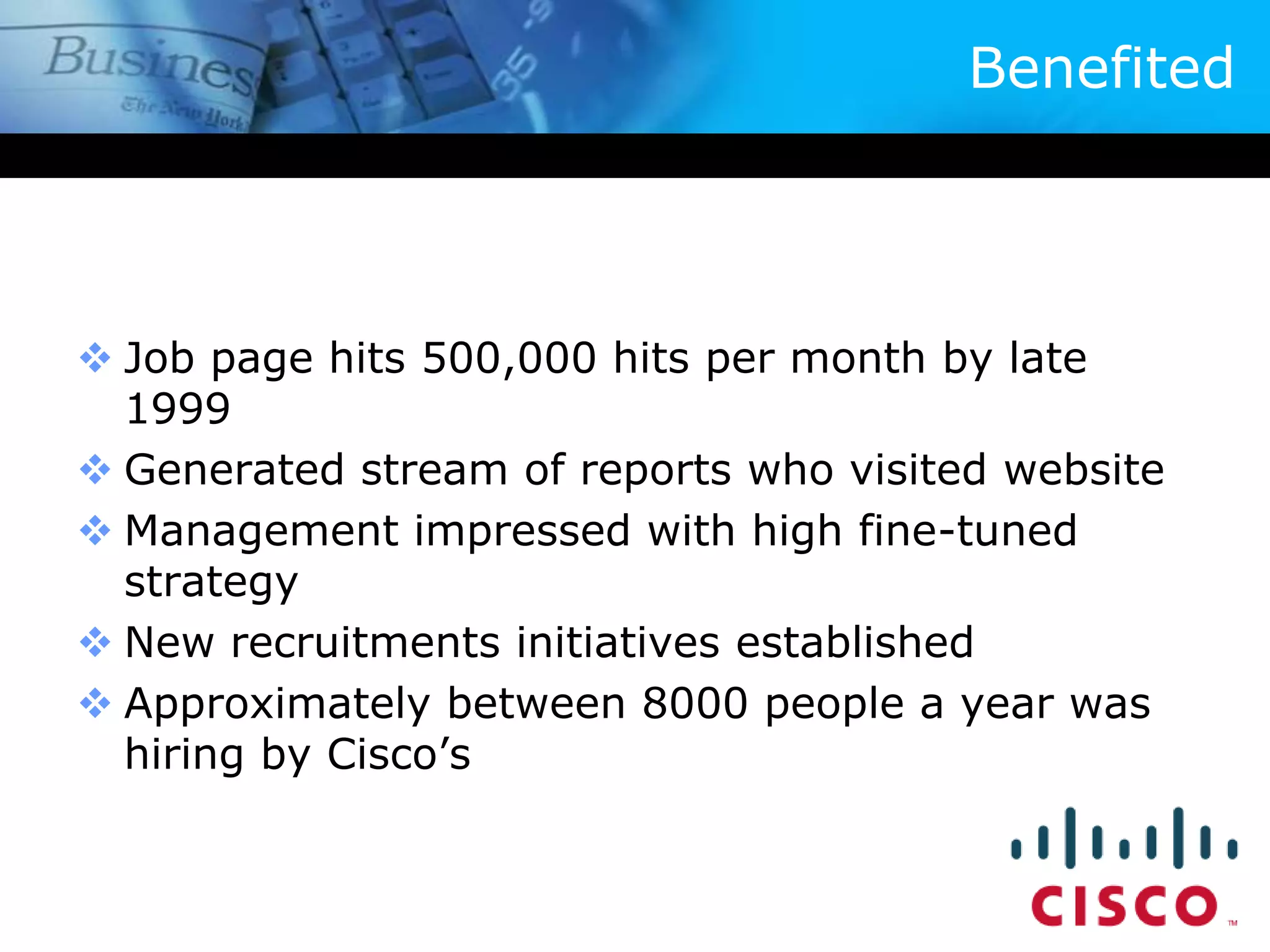 Case study 10~ recruitment at cisco | PPTX