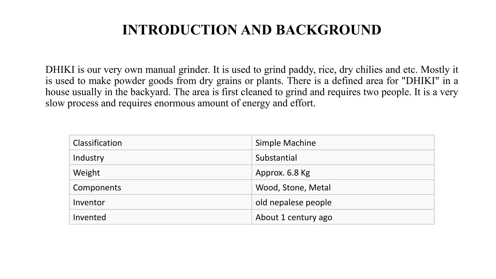 Analysis of DHIKI | PPTX