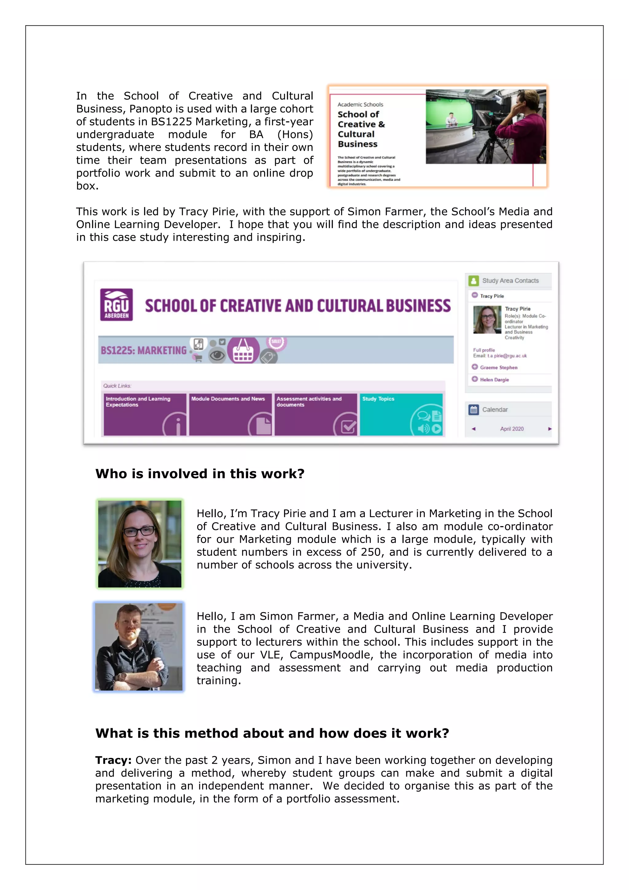 Students Creating and Submitting Digital Presentations Using Panopto | PDF