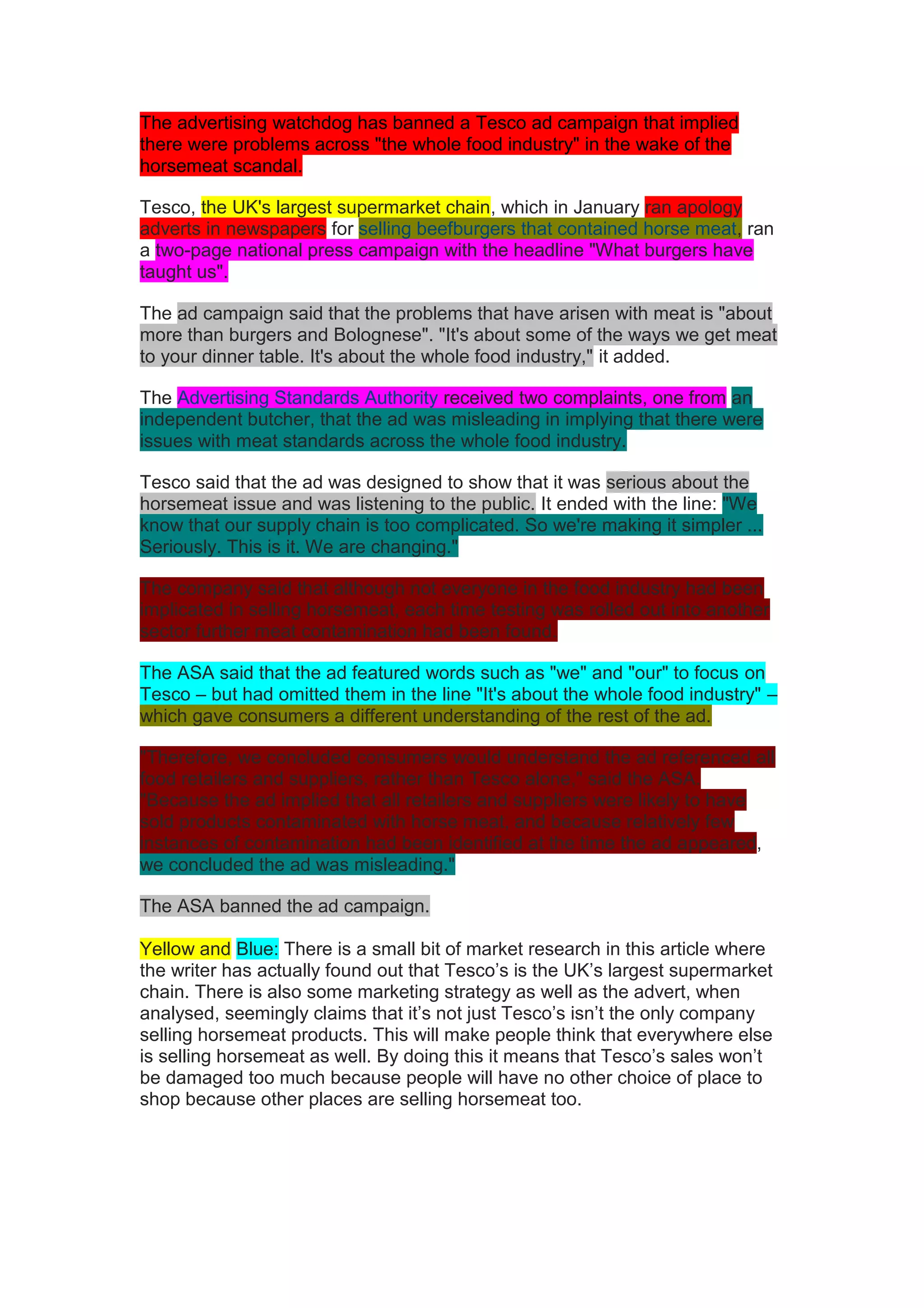 Case study: Tesco | DOCX