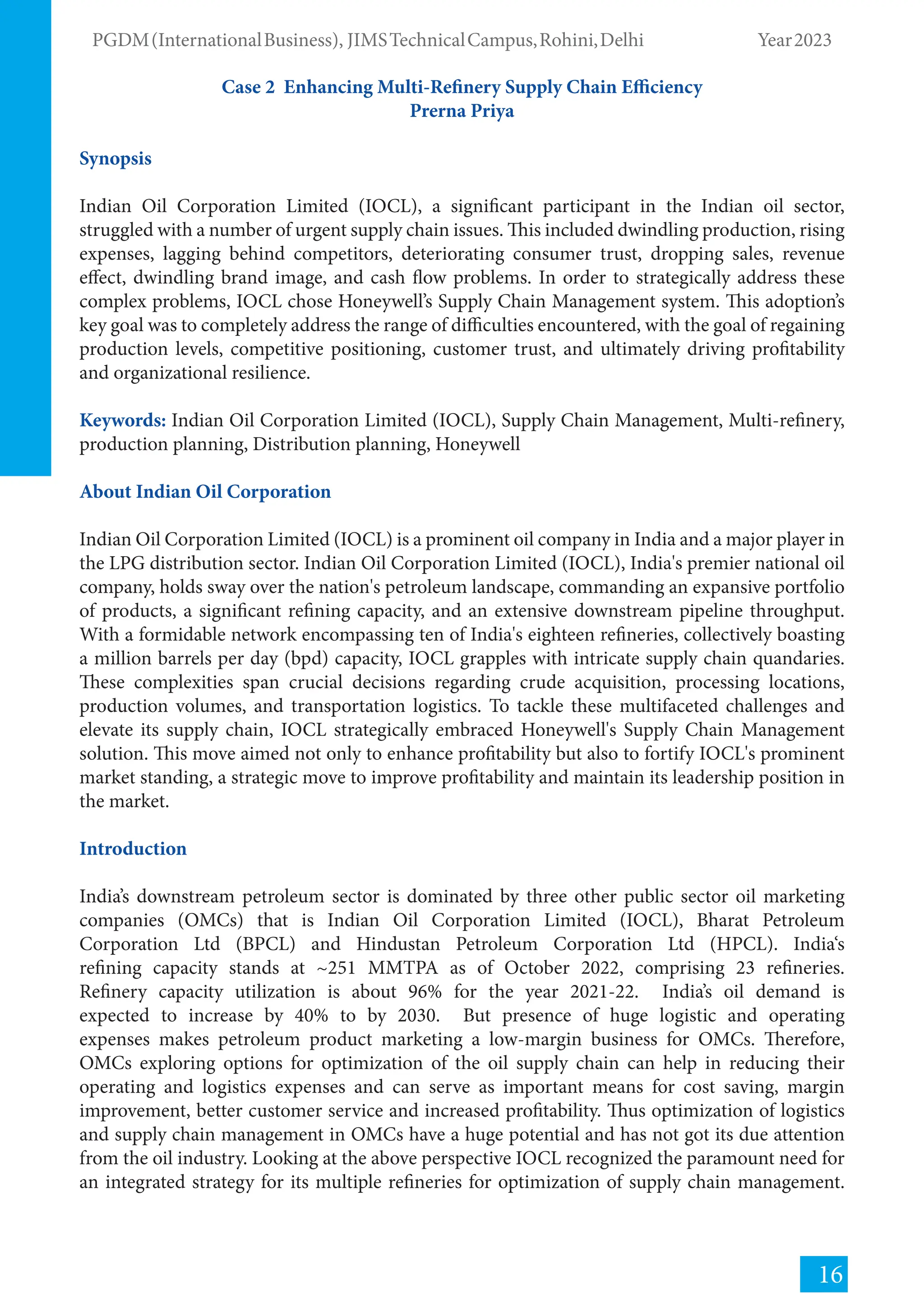 Enhancing Multi-Refinery Supply Chain Efficiency | PDF