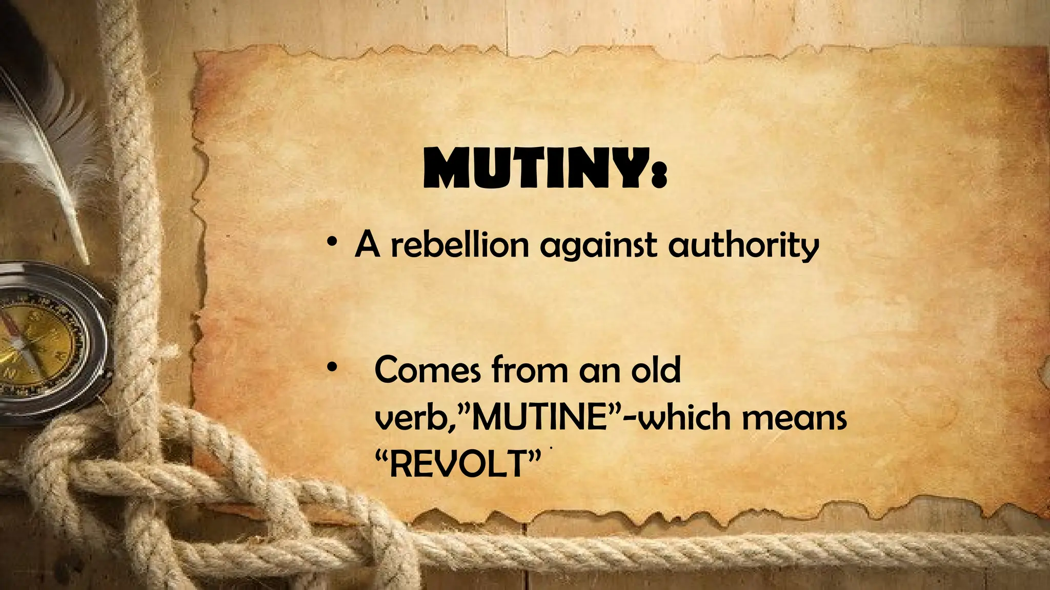 what happen in the cavity mutiny in philippines | PPTX