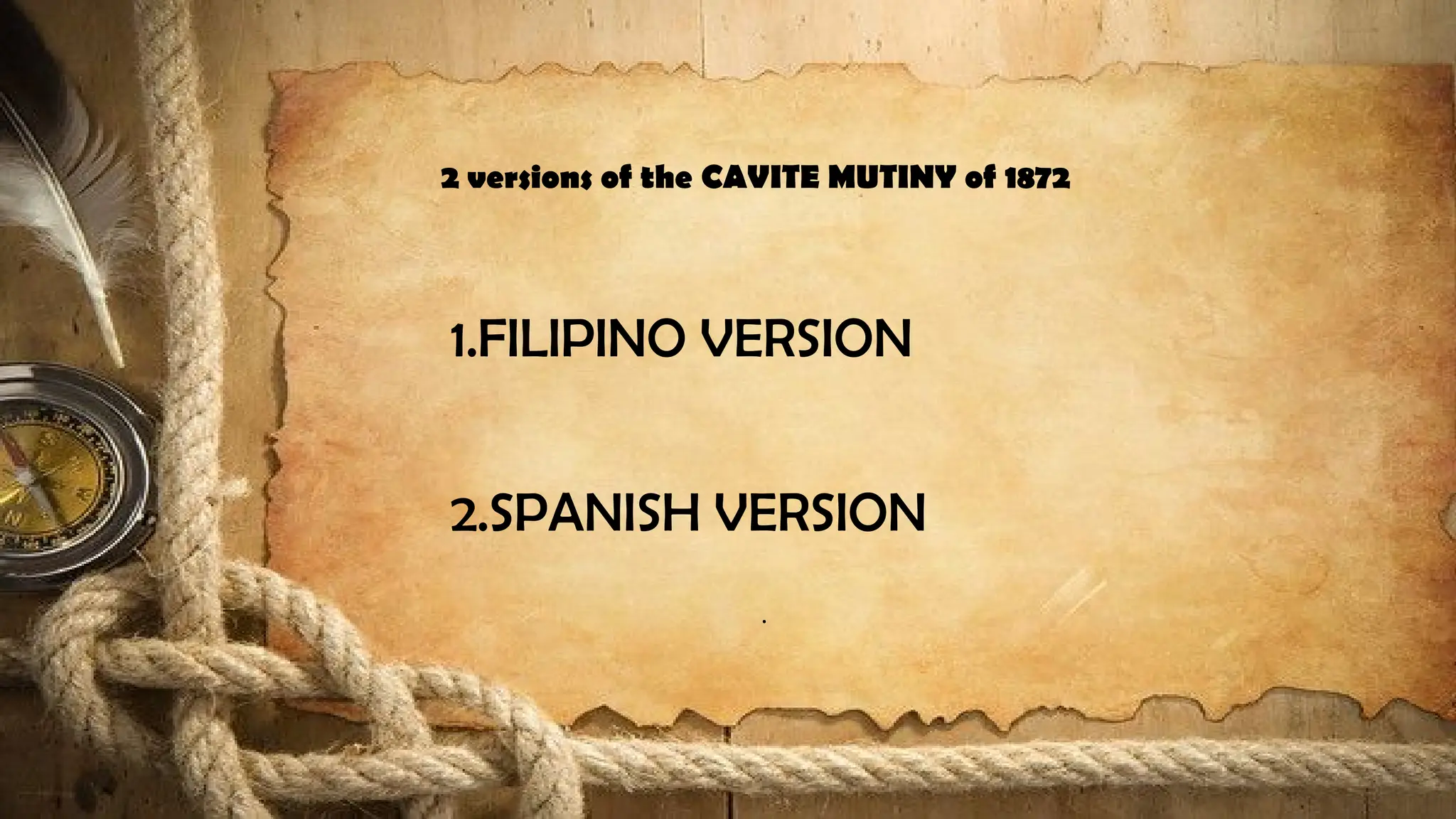 what happen in the cavity mutiny in philippines | PPTX