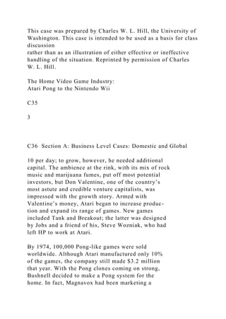 Case Study #2 (10-15 Pages) A thorough analysis is expec.docx