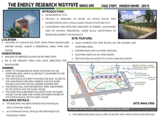 TERI -BANGLORE_Case study | PPTX | Indoor Environmental Quality | Home & Garden