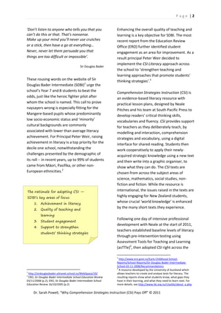 "Why CSI Pays Off" - Sir Douglas Bader Intermediate Case Study | PDF