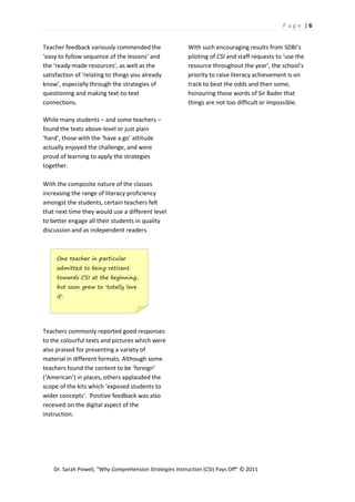 "Why CSI Pays Off" - Sir Douglas Bader Intermediate Case Study | PDF ...