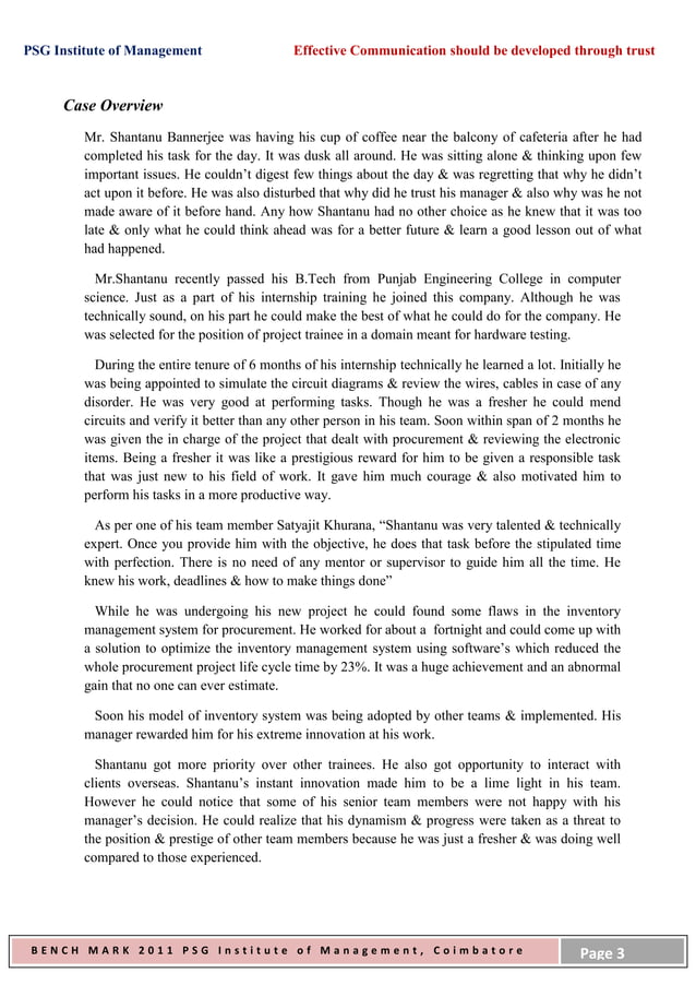 Case Study on Business Communication | PDF