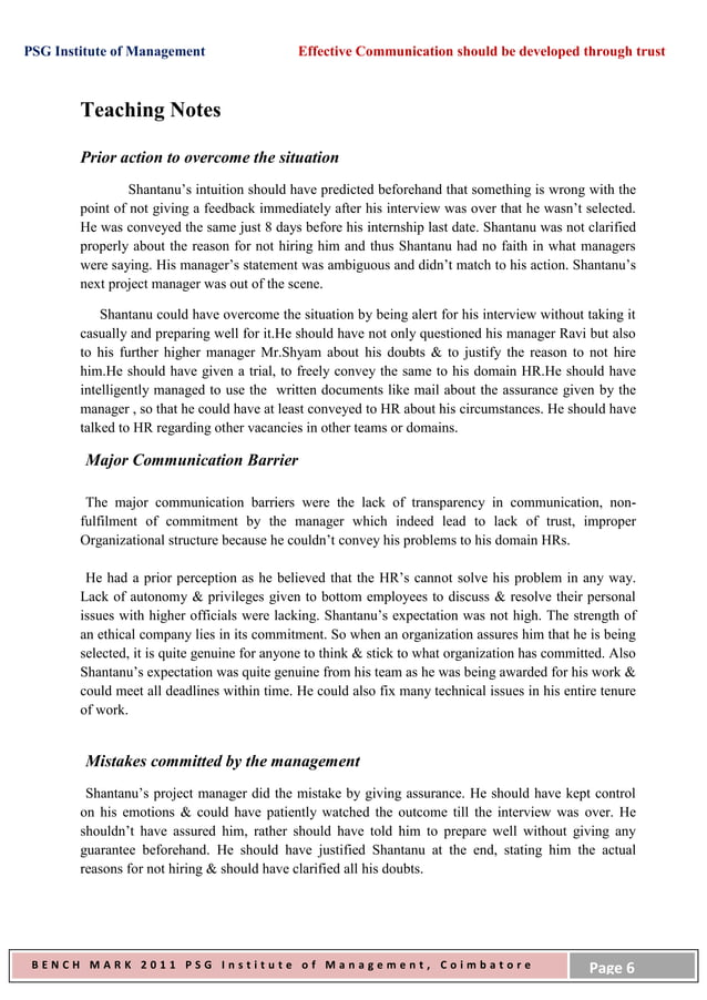 Case Study on Business Communication | PDF