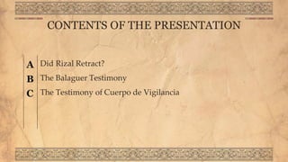 case study of Rizal's Retraction | PPTX