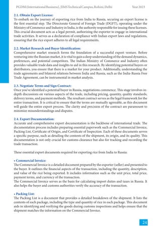 Export Procedure of Rice from India to Russia | PDF