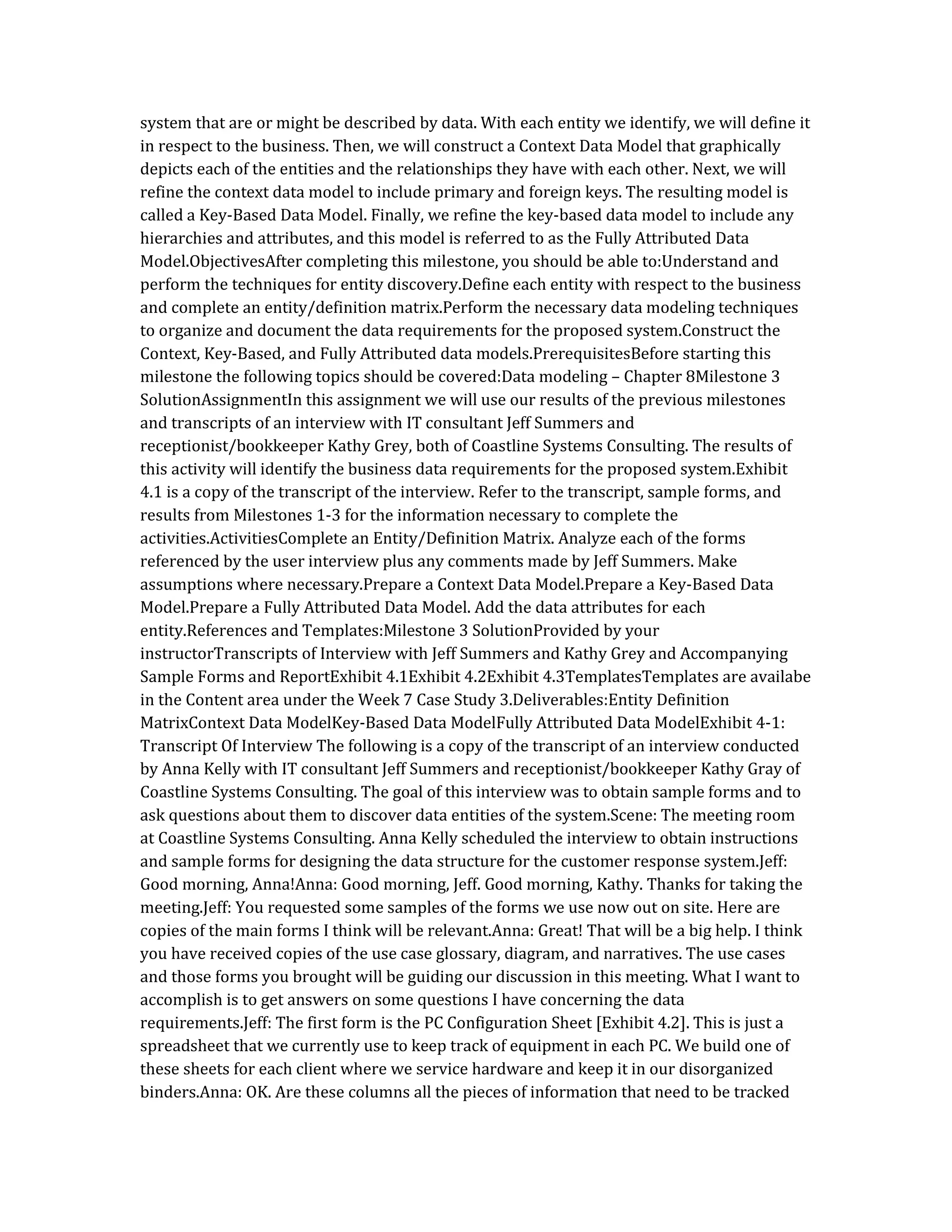 Case study 3 covers milestone data modeling.docx