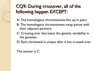 Case study 3: Crossing Over | PPT