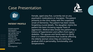 Case Study 3 Dementia.pptx on Handling Dementia | PPTX