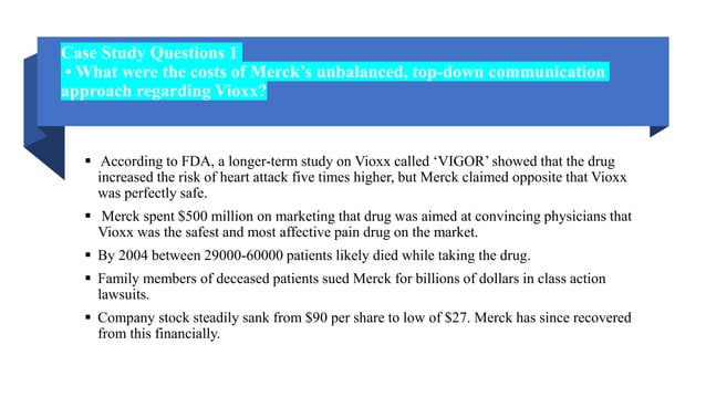 Pushing a Dangerous Drug-'Vioxx'.pptx | Pharmaceutical Industry ...