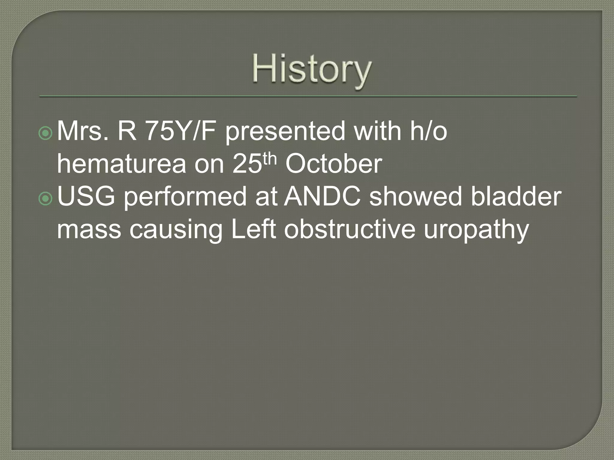 Urinary Bladder Mass | PPTX