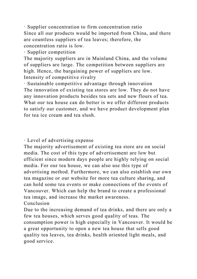 Case Study #4 – Spring Tea House .docx