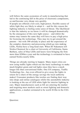 CASE STUDY 5Exploring Innovation in Action The Dimming of the Lig.docx