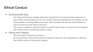 Case Study 6E from Media Ethics Course 2024 | PPTX