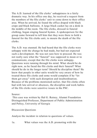 CASE STUDY 7 A Funeral in the Public Service CenterHal G. Rainey.docx