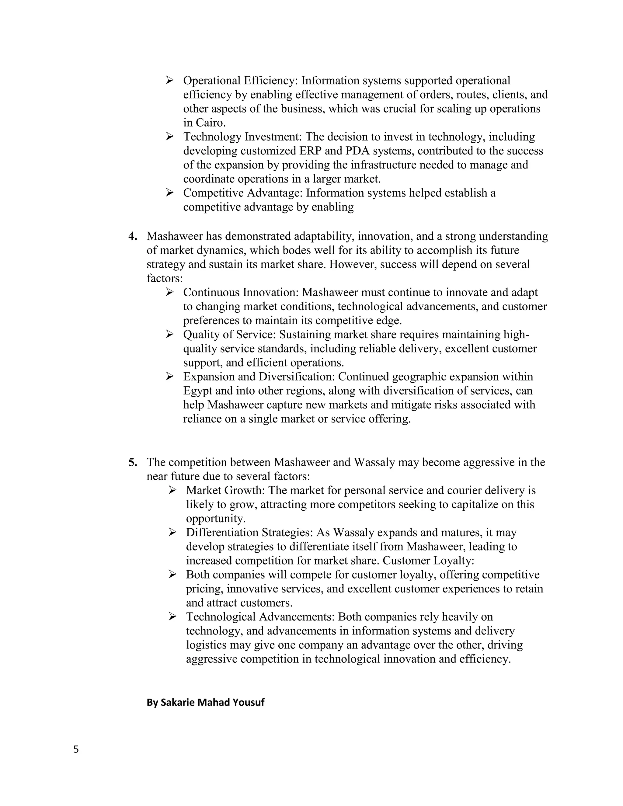 Case study about Mashaweer with case study questions and their answer ...