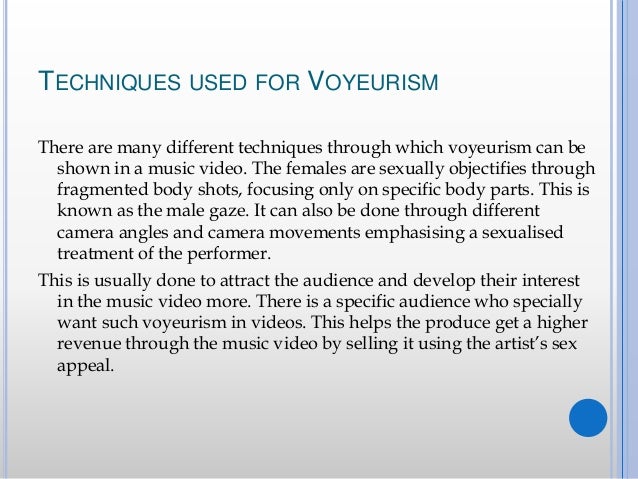 Case study about voyeurism