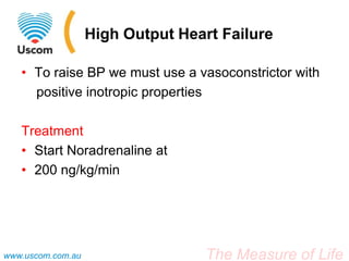 Case Study - Adult - High Output Cardiac Failure - Inotropes, Inotropy ...