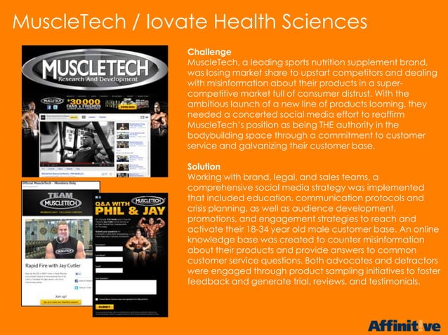 MuscleTech / Iovate Health Sciences Social Marketing | PPT