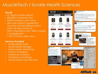 MuscleTech / Iovate Health Sciences Social Marketing | PPTX