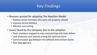 Case study a firm experience on adopting to the next gen model for ...