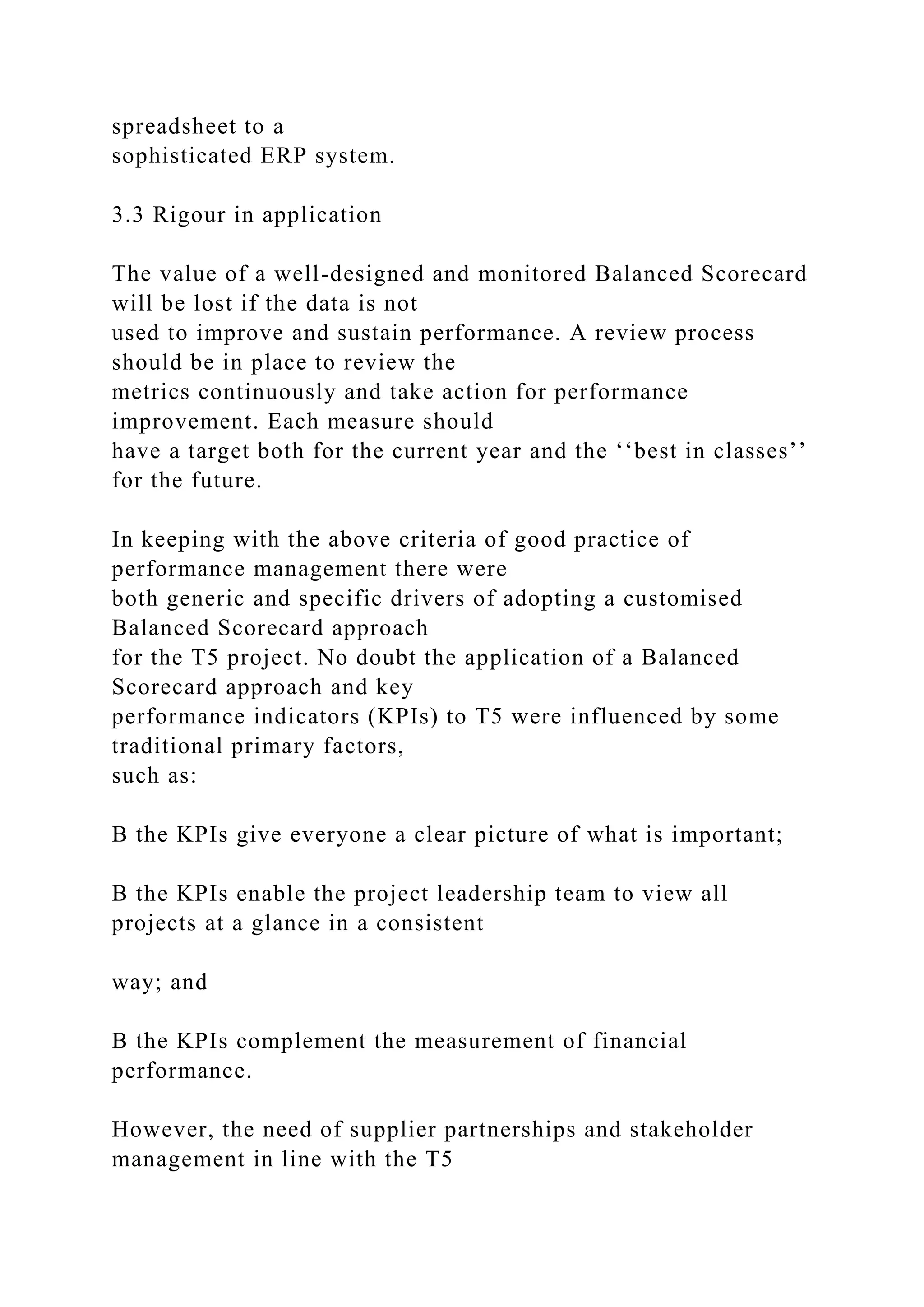 Case study A fresh approach of theBalanced Scorecard in the.docx