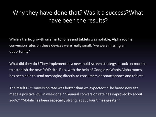 Case study alpha rooms prevost typhaine | PPT