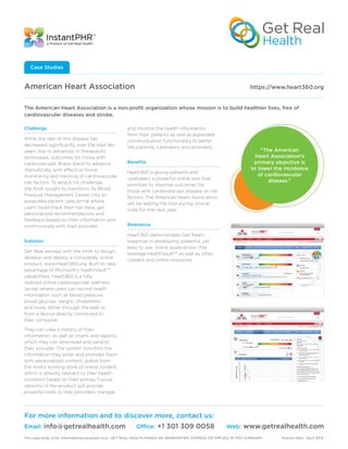 American Heart Association Case Study | PDF