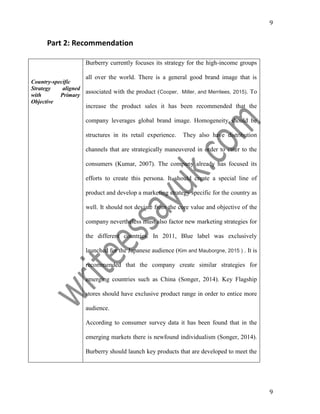 Case study analysis burberry | PDF