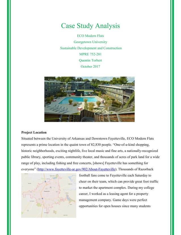 Case Study Analysis - ECO Modern Flats- quentin torbert | PDF ...