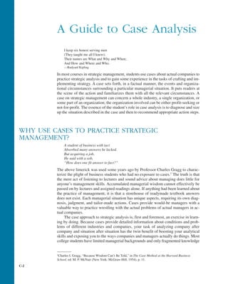 Case study analysis article | PDF