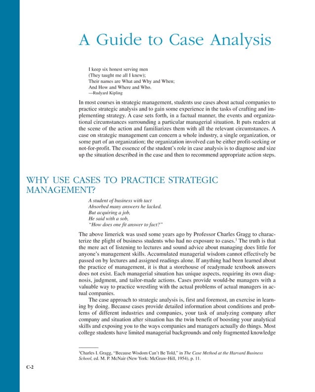 Case study analysis article | PDF