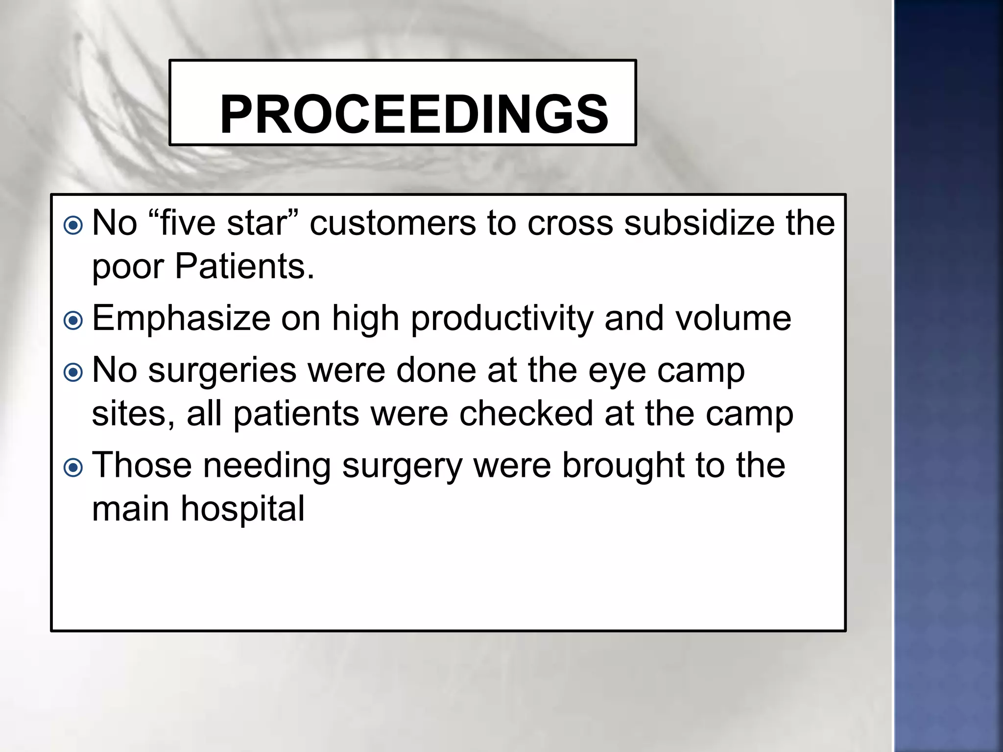 Case study analysis arvind eye care | PPTX