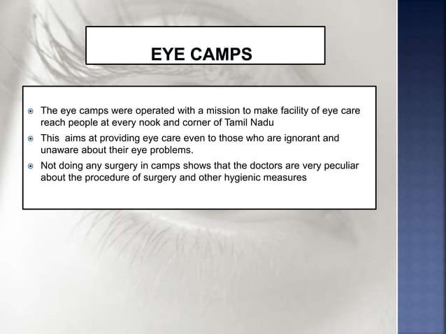 Case study analysis arvind eye care | PPTX | Eye and Vision Conditions ...