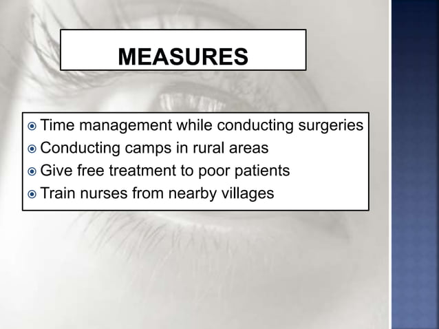Case study analysis arvind eye care | PPTX | Eye and Vision Conditions ...