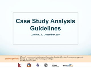 Case study analysis guidelines | PPT