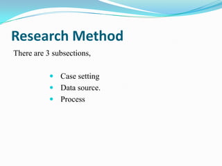 Case study analysis of automotive industry. | PPTX