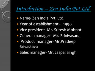 Case Study Analysis On Zen Tyres Final | PPTX