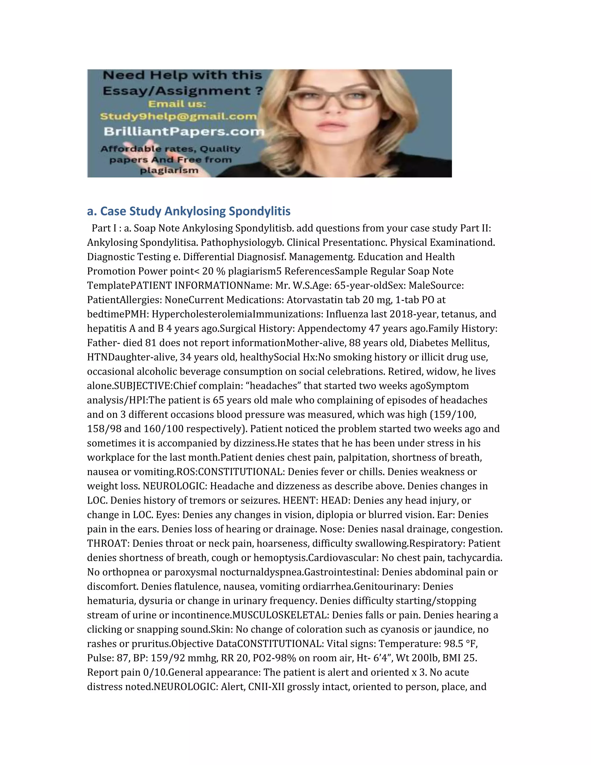 Case Study Ankylosing Spondylitis.docx