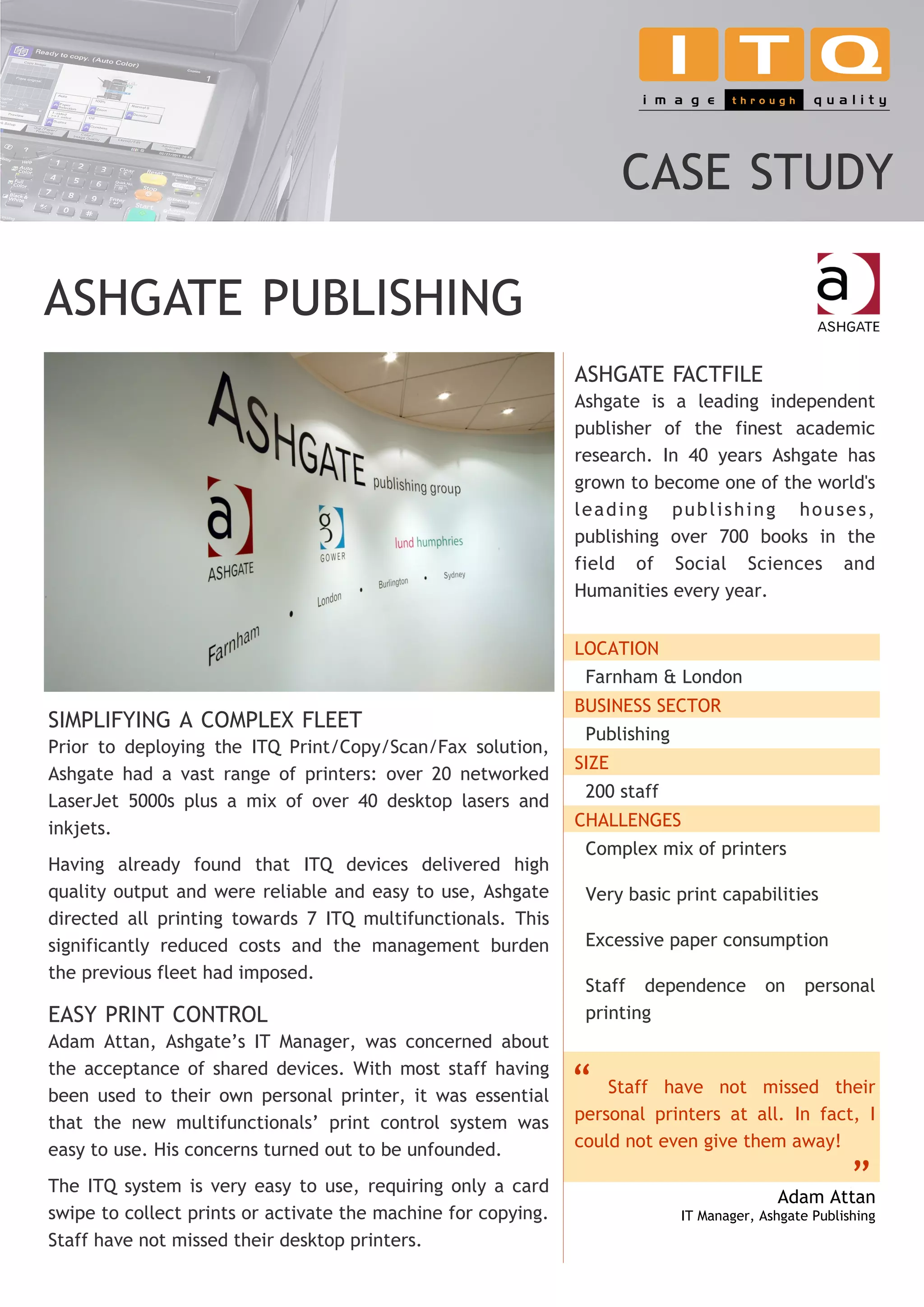Case Study Ashgate Publishing | PDF Case Study Ashgate Publishing | PDF